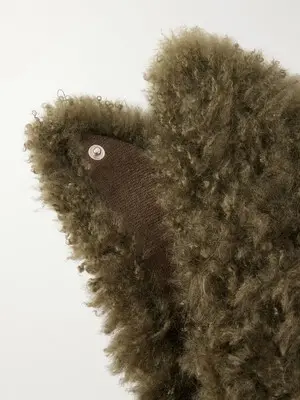 YVES SALOMON Shearling And Wool Scarf