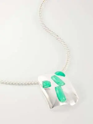 Completedworks Cobblestones -plated Resin Pendant Necklace