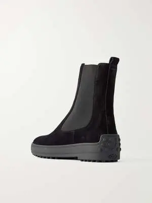 TOD'S Gommino Suede Ankle Boots