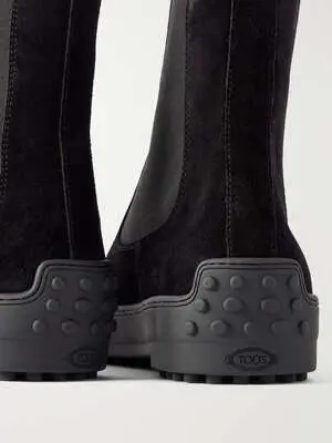 TOD'S Gommino Suede Ankle Boots