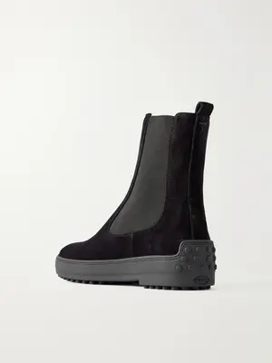 TOD'S Gommino Suede Ankle Boots