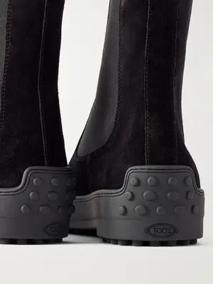 TOD'S Gommino Suede Ankle Boots