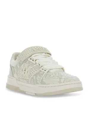 Amiri Skyline Sneaker In Leather And Mesh With Python Print
