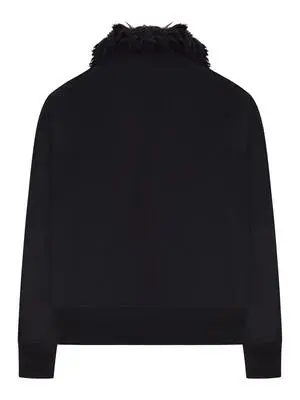 Sacai Bomber Jacket With Faux Fur Collar
