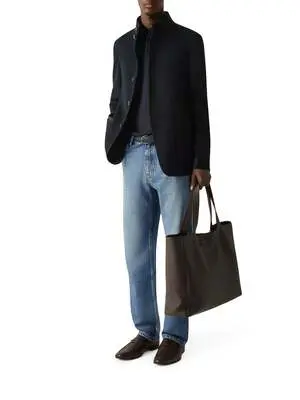 Zegna ZEGNA The Count Jacket In Blue Cashmere Blue