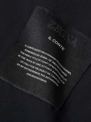Zegna The Count Jacket In Cashmere - Blue