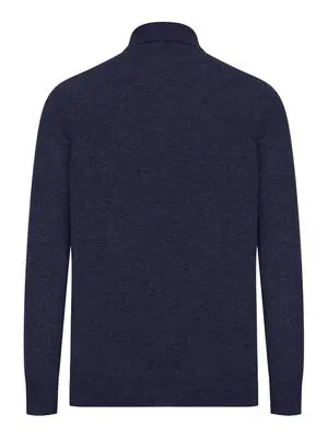 Brunello Cucinelli Cashmere Polo Style Sweater - Blue