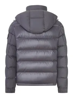 Moncler Maya Short Down Jacket With Hood - Gray