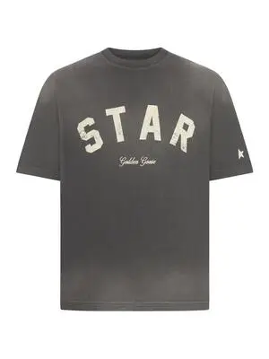 GOLDEN GOOSE Star Cotton T-shirt - Multicolor