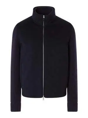 Zegna Cashmere Full-zip Cardigan - Blue