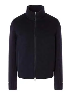 Zegna Cashmere Full-zip Cardigan - Blue