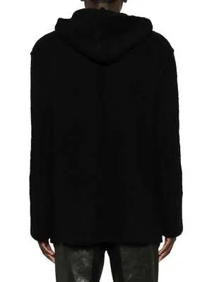 Rick Owens Oversized Hooded Sweater In Soft Knit