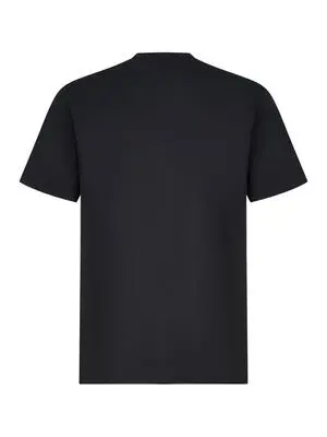 Fendi Cotton T-shirt With Logo - Black