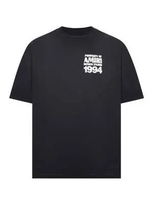 Amiri Cotton T-shirt With 1994 Print - Black
