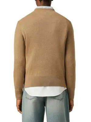 AMI Paris Merino Wool Crewneck Sweater - Brown