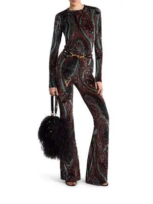 Etro Jacquard Chenille Sweater With Paisley Pattern - Multicolor