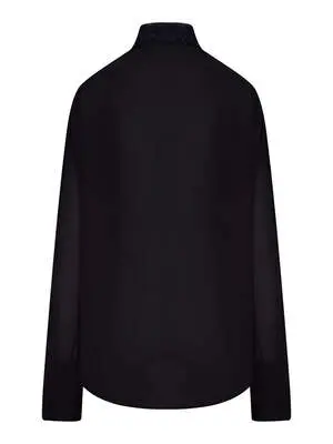 Fendi Georgette Shirt With Lace Inserts