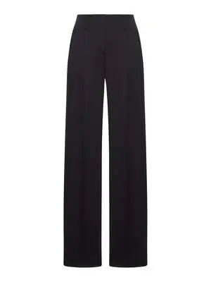 GOLDEN GOOSE Wool Gabardine Trousers - Black