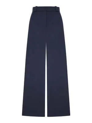 Giorgio Armani Wide-leg Wool Tuxedo Trousers - Blue