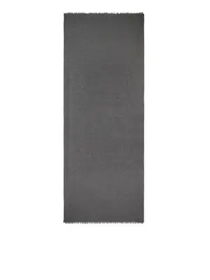 Brunello Cucinelli Brunello Cucinelli Women Cashmere And Silk Scarf With Sequins Gray