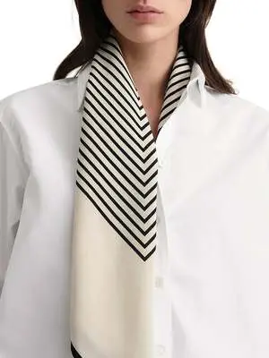 TOTEME Silk Scarf With Monogram