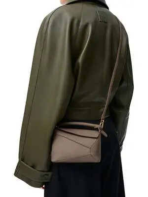 Loewe Puzzle Edge Mini Bag In Grenade Leather - Multicolor