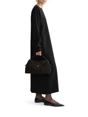 TOTEME T-lock Suede Handbag