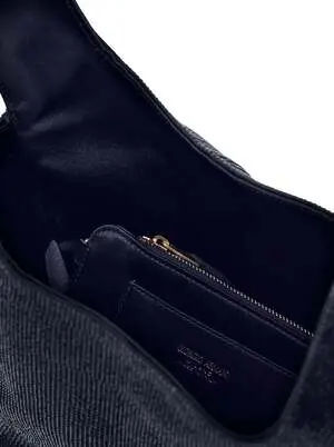 Giorgio Armani Embellished Satin Handbag With Knotted Handle