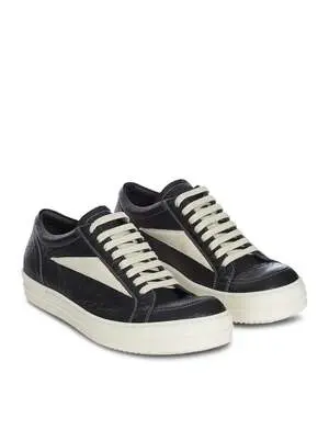 Rick Owens Hammered Calfskin Sneakers - Black
