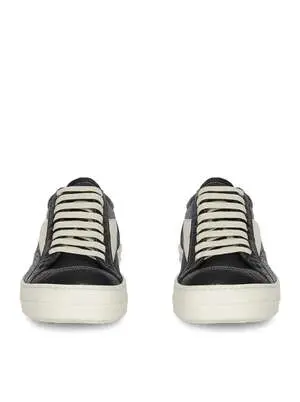 Rick Owens Hammered Calfskin Sneakers - Black