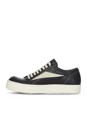 Rick Owens Hammered Calfskin Sneakers - Black