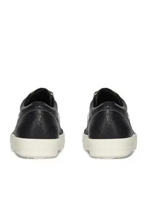 Rick Owens Hammered Calfskin Sneakers - Black