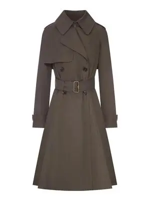 Burberry Pembury Long Gabardine Trench Coat - Multicolor