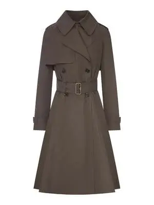 Burberry Pembury Long Gabardine Trench Coat - Multicolor