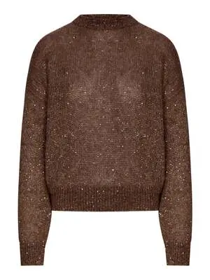 Brunello Cucinelli Lurex Yarn Sweater With Sequins