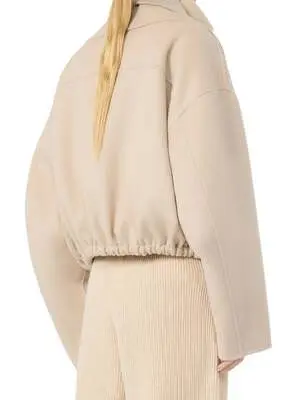 Sportmax Pure Wool Bomber Jacket With Removable Front Insert