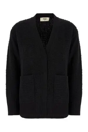 Fendi Textured Wool Cardigan - Multicolor