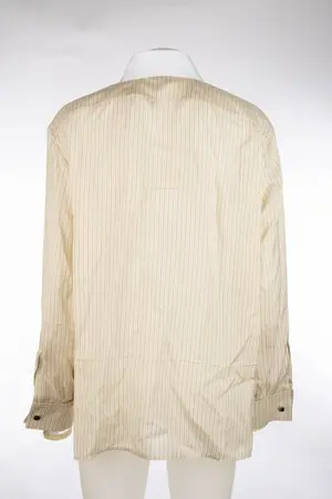 Bottega Veneta Striped Long Sleeve Button Up Shirt