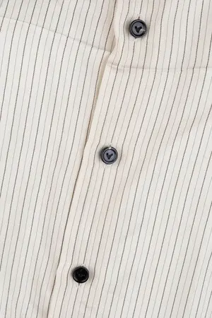 Bottega Veneta Striped Long Sleeve Button Up Shirt