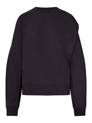 Dries Van Noten Cotton Sweatshirt With Draped Back - Black