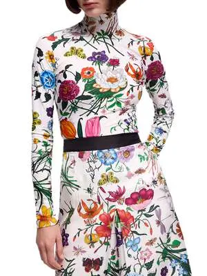 Gucci Printed T-shirt In Nylon Jersey