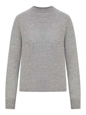 Max Mara Crewneck Cashmere Sweater - Gray