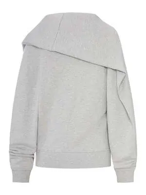 Dries Van Noten Cotton Sweatshirt With Drape On The Back