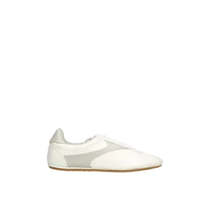 Bottega Veneta Shot Lace-up Leather Trainers - Bone