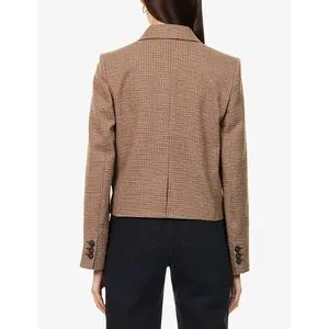 ME+EM Slim-fit Cropped Woven Blazer