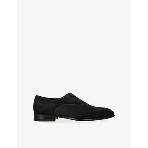 Santoni Adrian Suede Oxford Shoes - Black