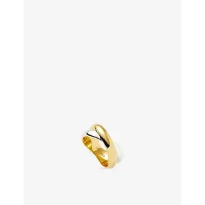 MISSOMA Lucy Williams X Chunky Entwine 18ct Gold And Silver-plated Brass Ring - Multi-coloured