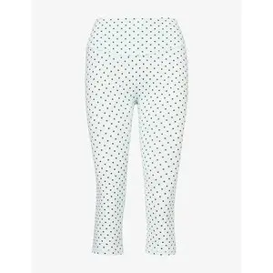 Bo+tee Logo Polka-dot Stretch-jersey Capri Leggings
