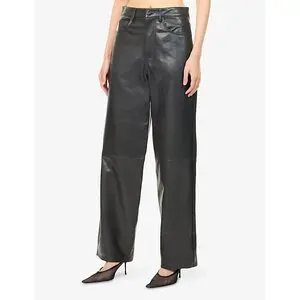 ROHE FRAMES Bruun Wide-leg Leather Trousers