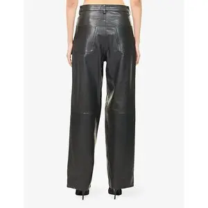 ROHE FRAMES Bruun Wide-leg Leather Trousers